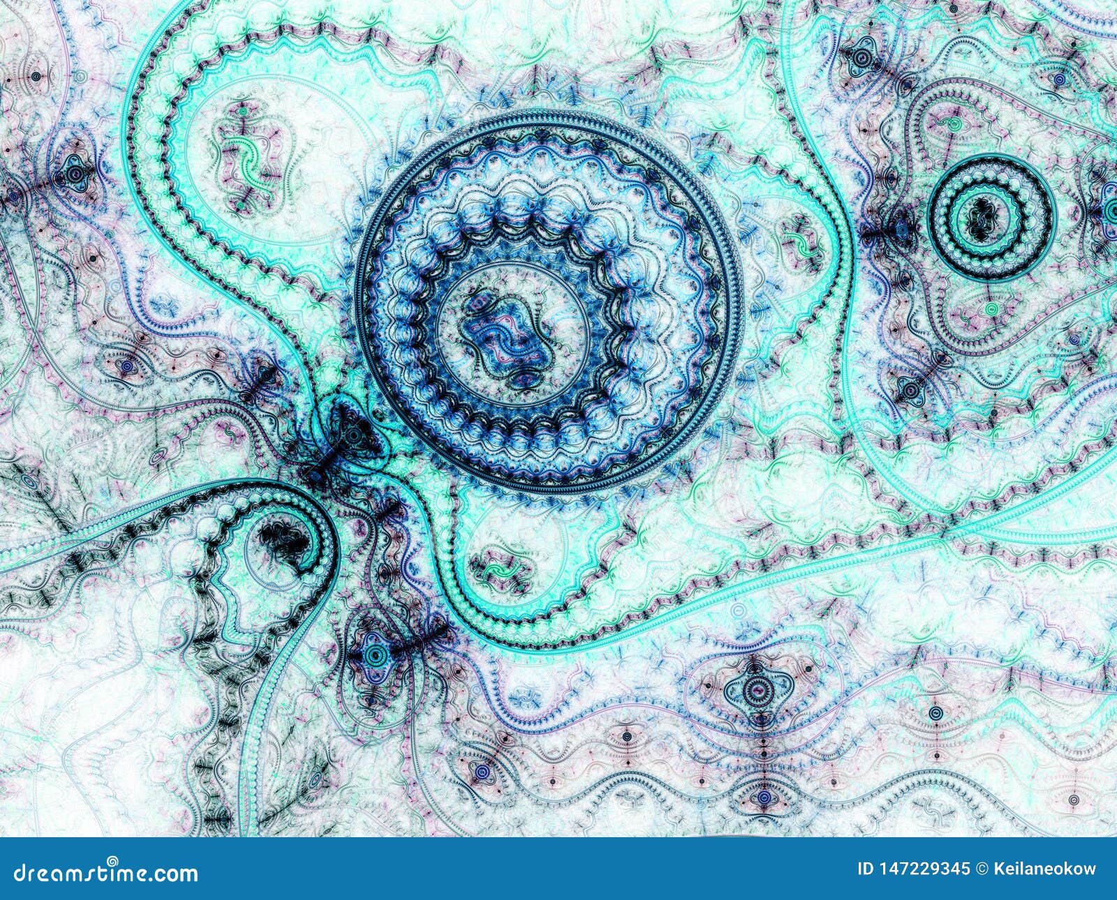 Abstract Fractal Clockwork with Gears Stock Illustration - Illustration ...