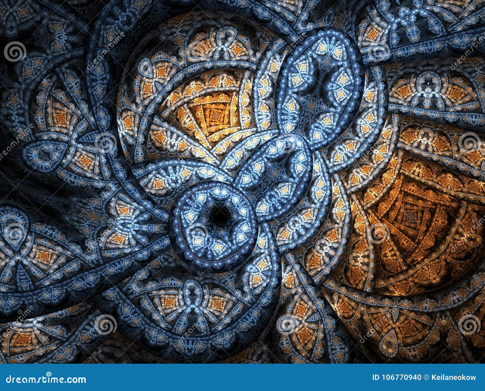 Abstract Fractal Clockwork Texture Stock Illustration - Illustration of ...