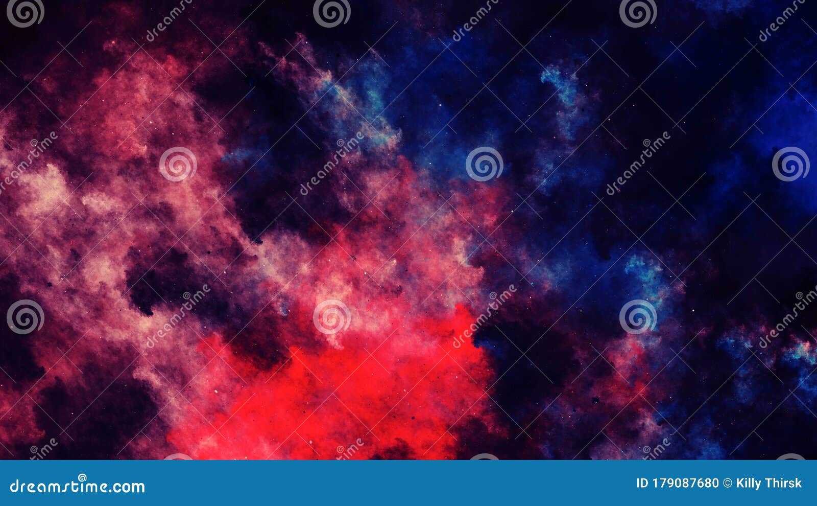 Abstract Fractal 3d Dark Nebula Gradient 1 Stock Illustration ...