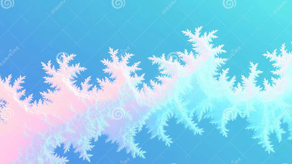 Abstract Fractal Design with Soft Pastel Colors Creating a Serene ...