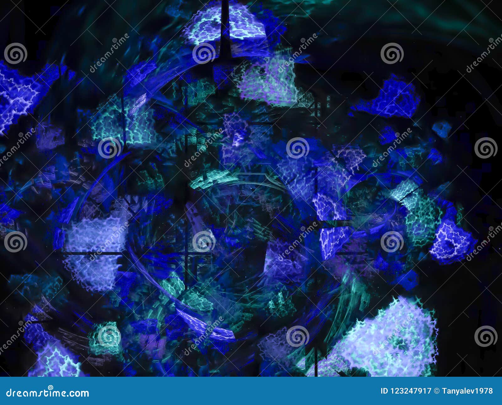 Abstract Fractal Digital Flow Effect Bright Future Wallpaper Elegance ...