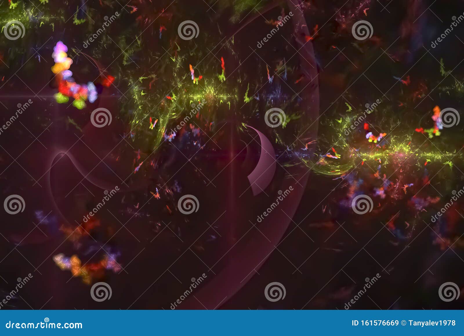 Abstract Fractal Fantasy Texture Magic Twirl Explosion Illusion Glowing ...