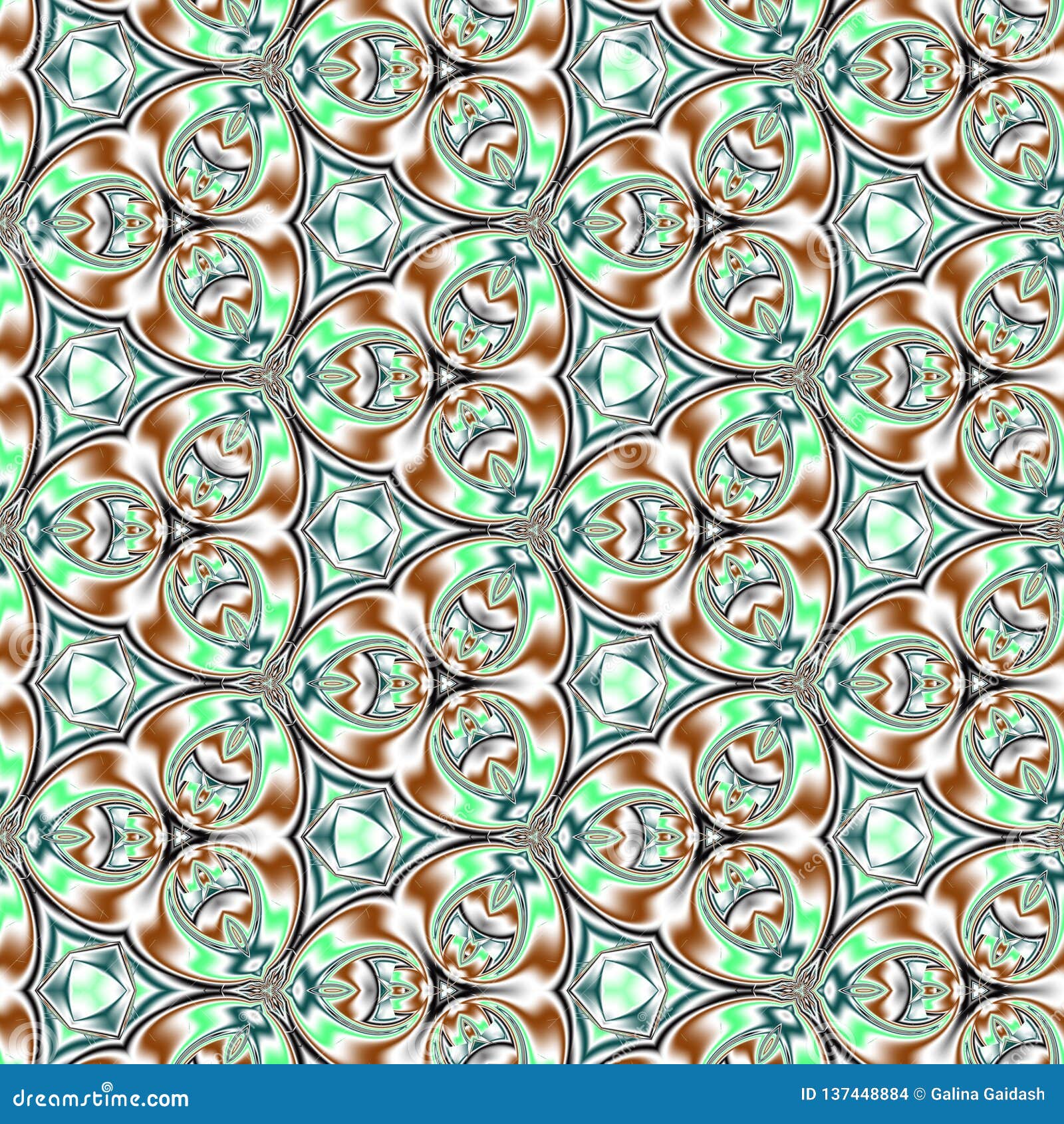 Abstract Fractal Geometric Pattern. Stock Photo - Image of fractal ...