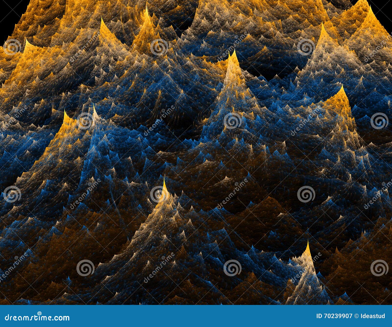 Abstract Fractal Illustration for Creative Design Stock Image - Image ...