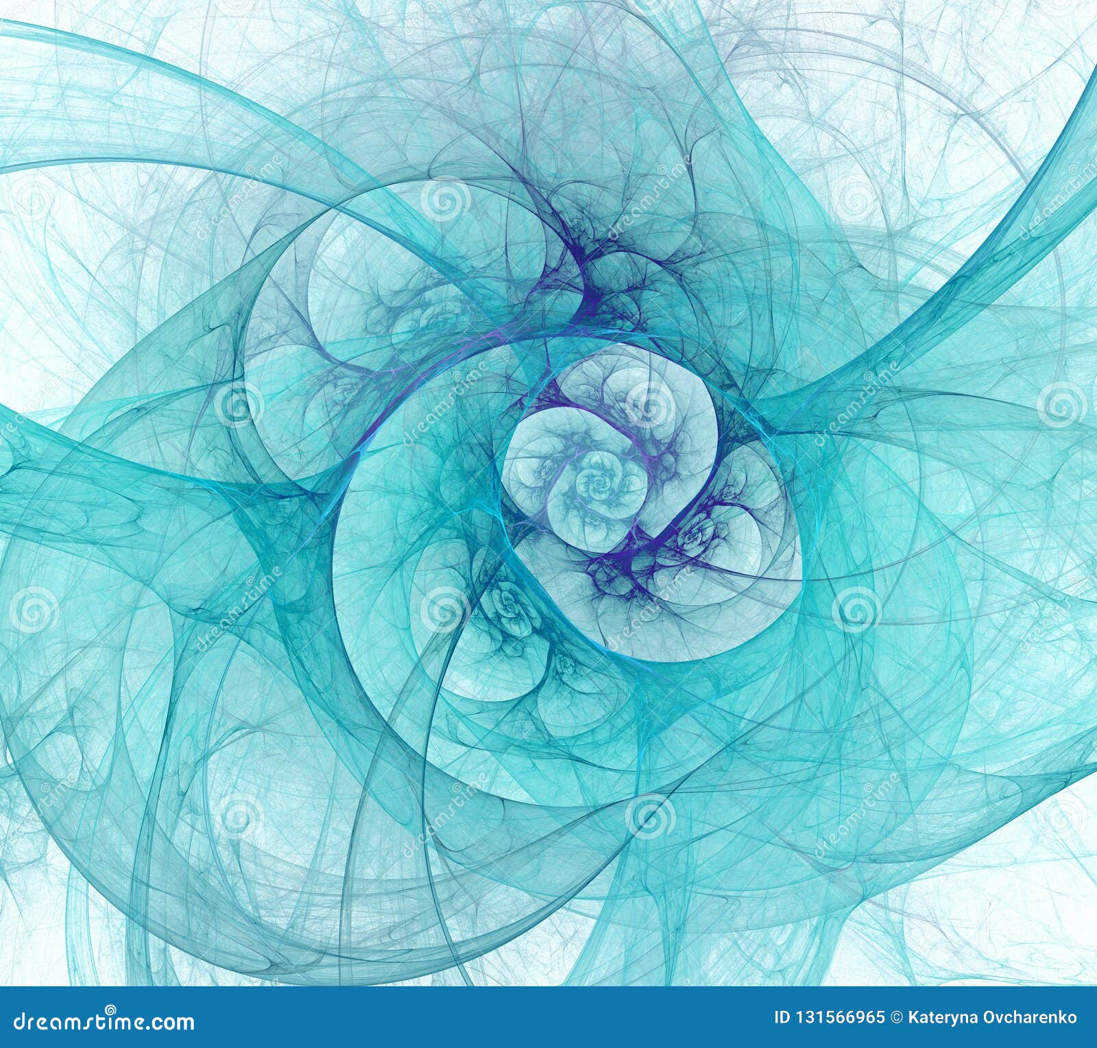 Abstract Fractal Illustration of a Tracery Tunnel. an Abstract Computer ...