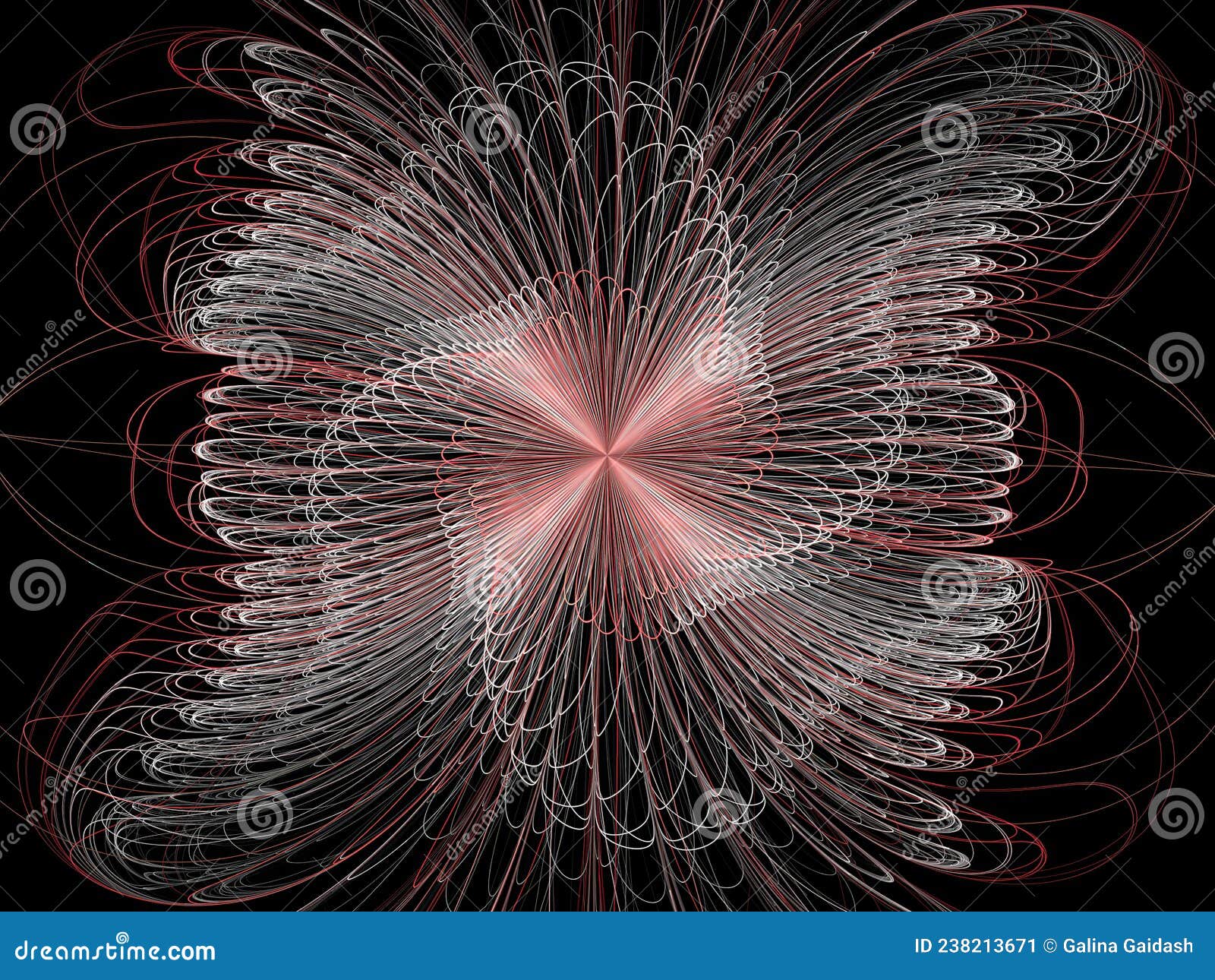 Abstract fractal mandala. stock illustration. Illustration of rendering ...