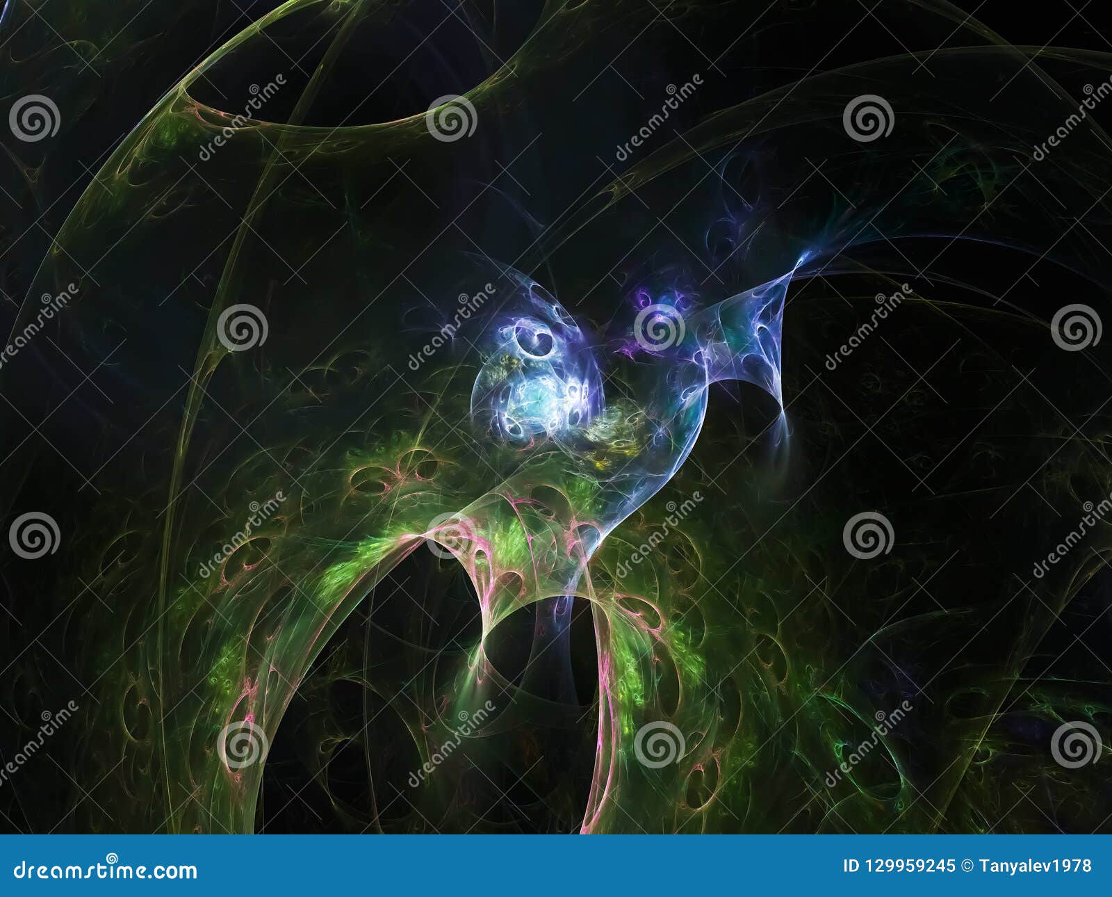 Abstract Fractal Motion Elegance Imagination Digital , Flow Dynamic ...