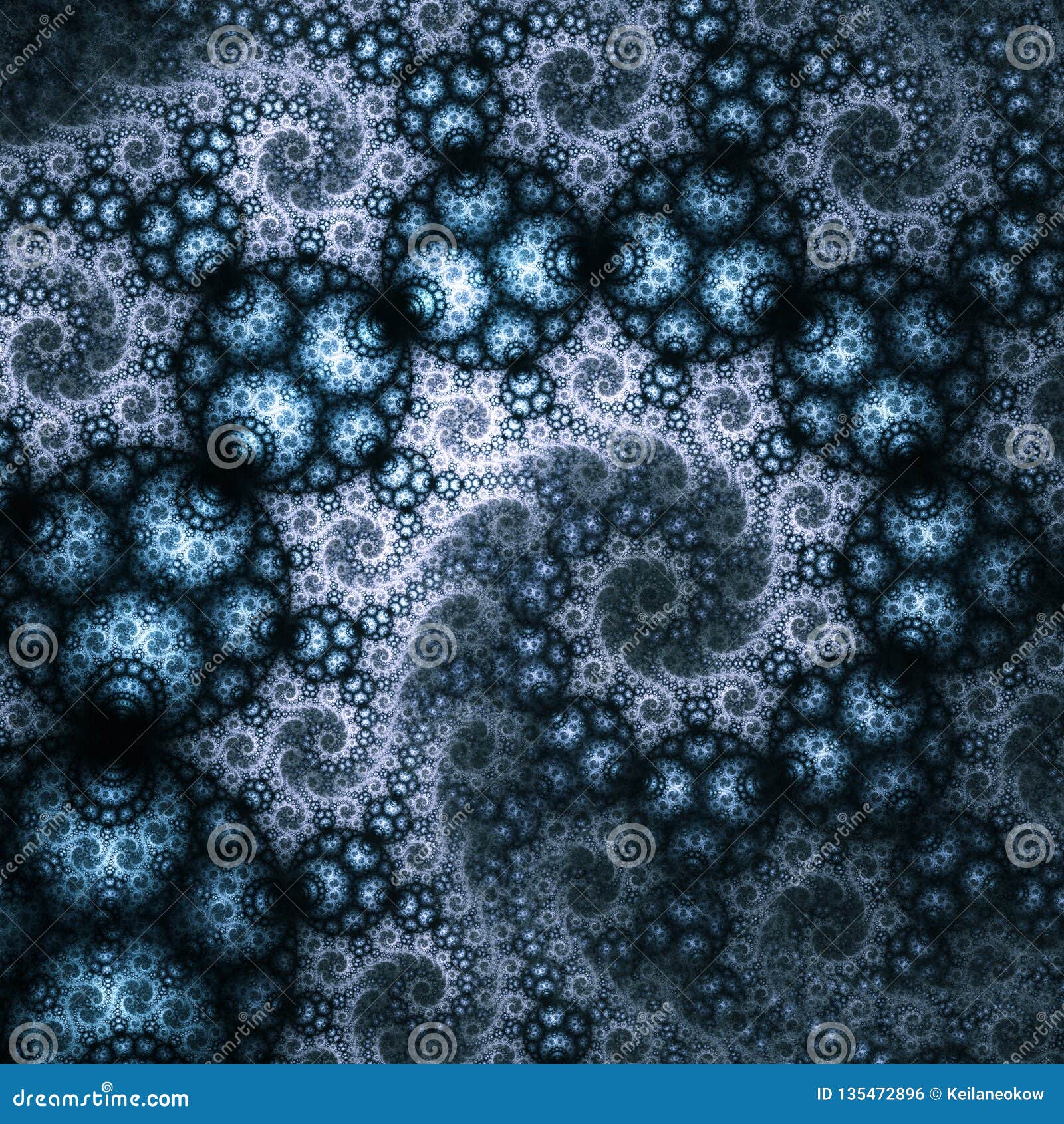 Abstract Fractal Ocean Waves Stock Illustration - Illustration of dream ...