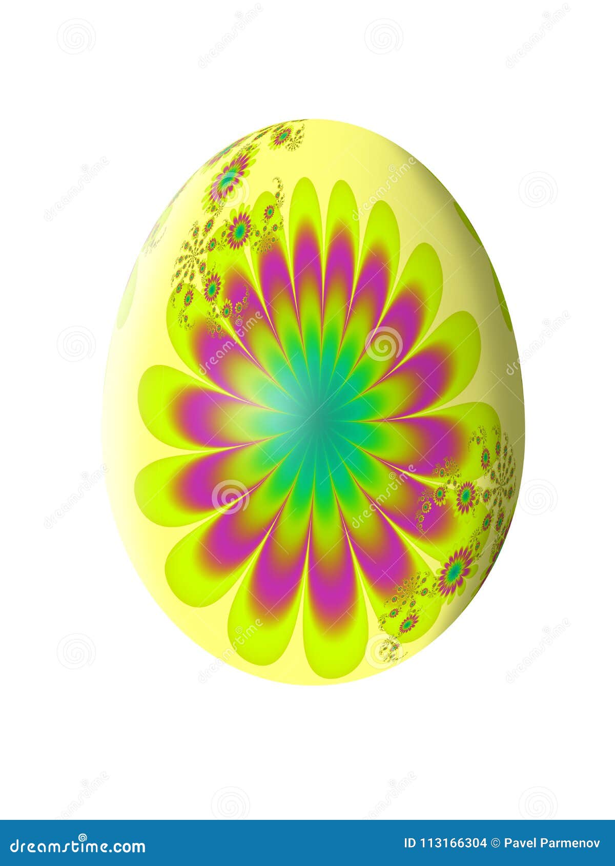 Abstract Fractal Pattern. Easter Egg. Illustration Stock Illustration ...