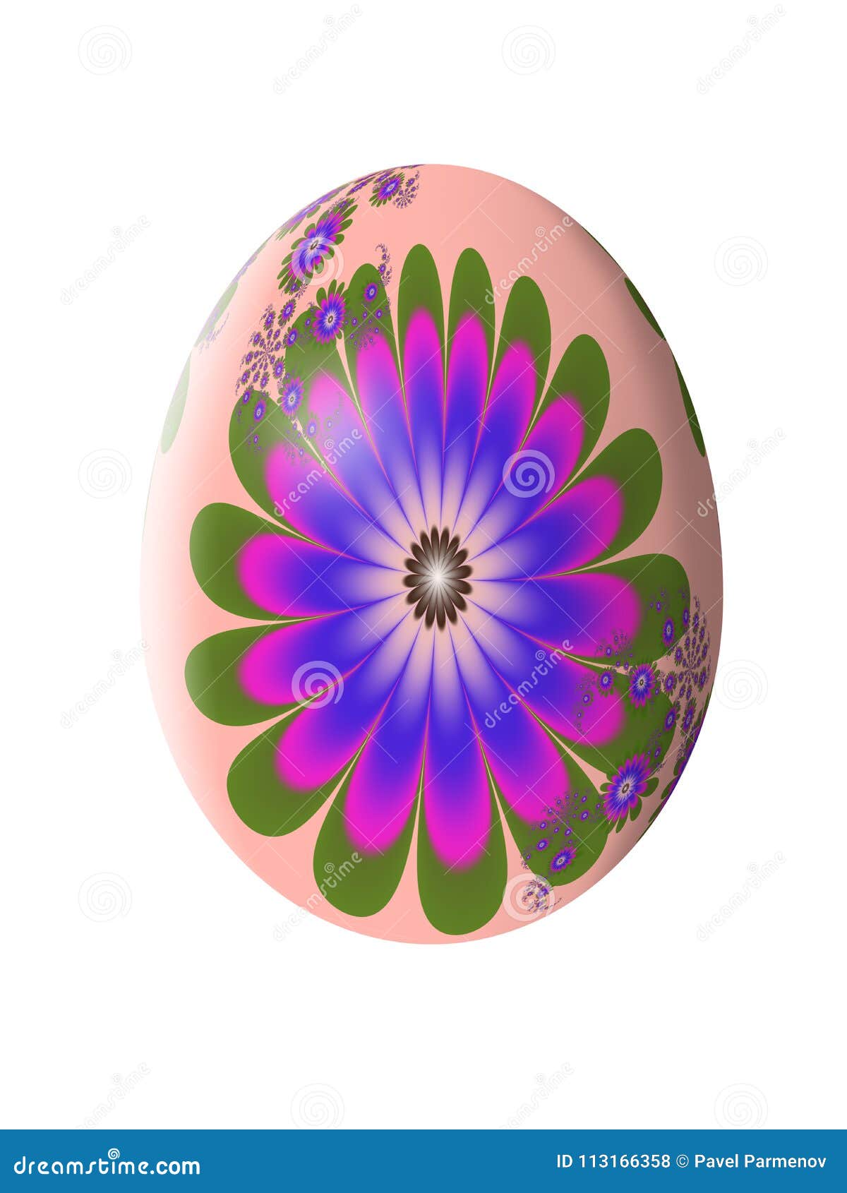 Abstract Fractal Pattern. Easter Egg. Illustration Stock Illustration ...