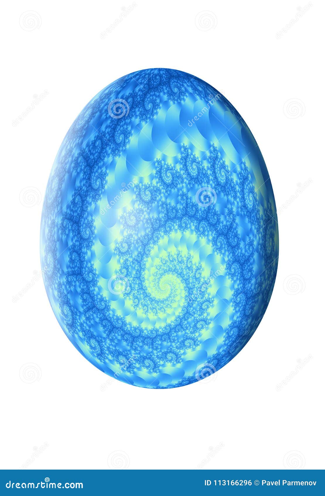 Abstract Fractal Pattern. Easter Egg. Illustration Stock Illustration ...