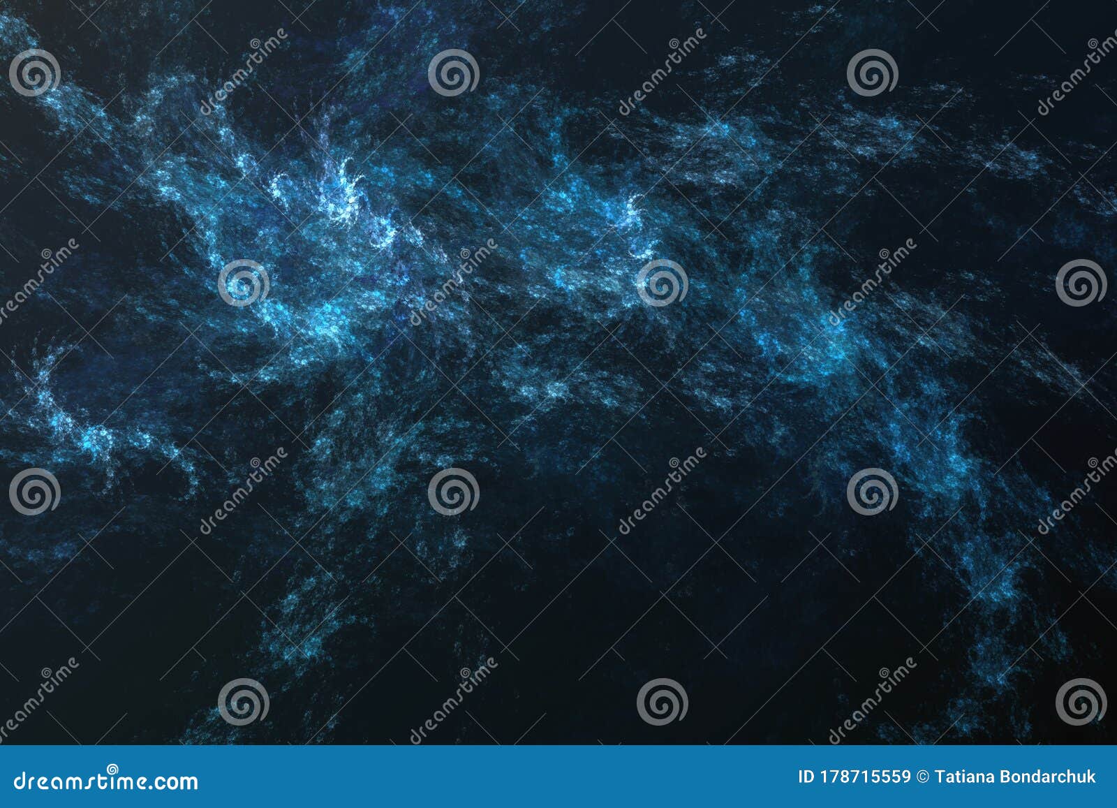 Abstract Fractal Pattern Galaxy, Smoke on a Dark Background and is ...