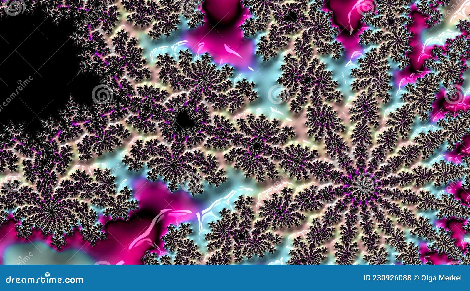 Abstract Fractal Patterns and Shapes. Infinite Universe . Dynamic ...