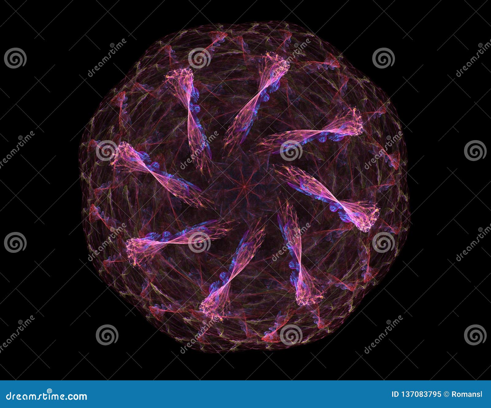 Abstract Fractal Patterns and Shapes. Fractal Texture for Prints Stock ...