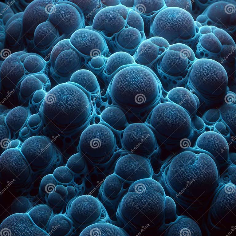 Abstract Fractal Rendering of Interconnected Biomorphic Forms, a ...