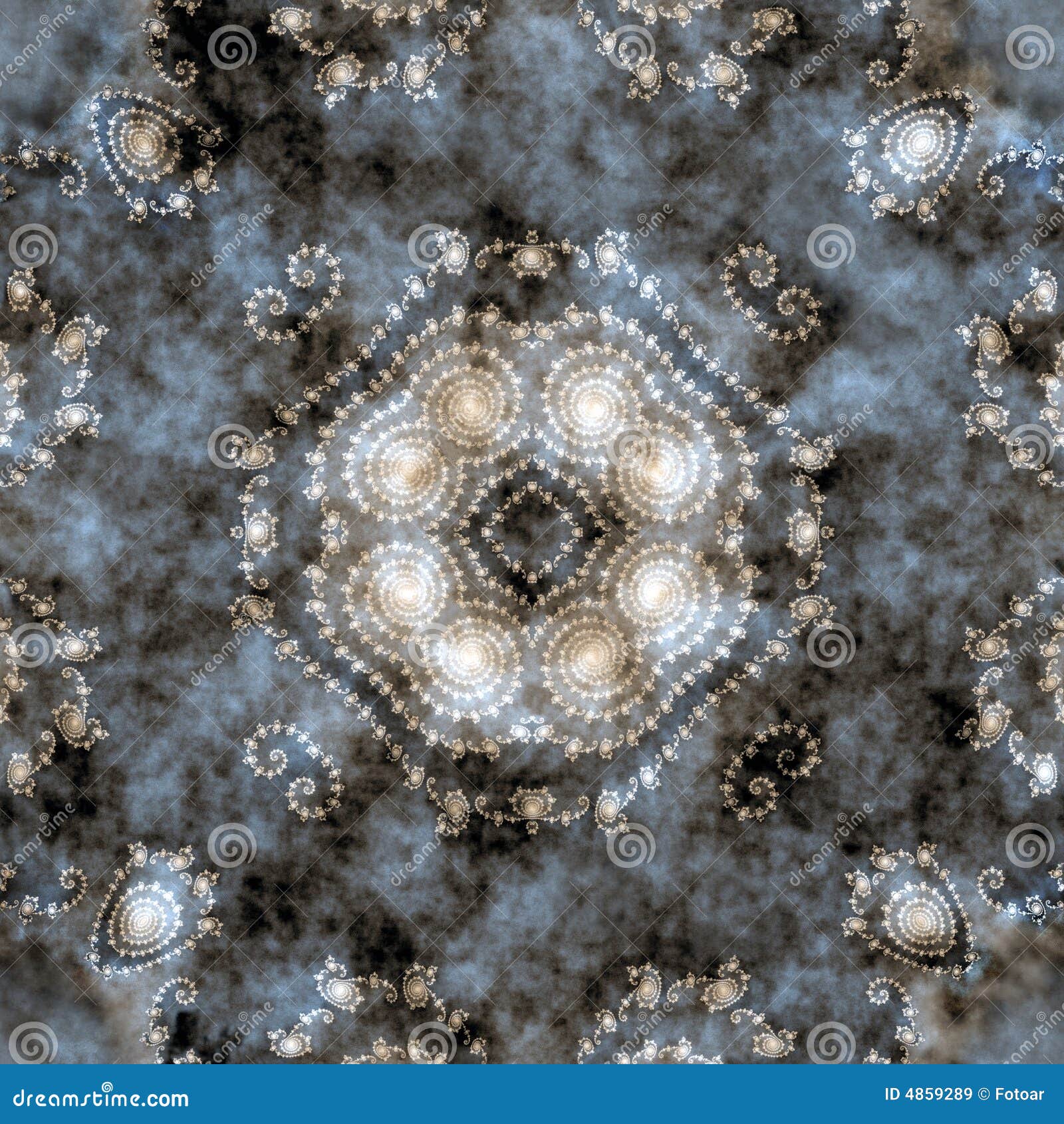 Abstract Fractal Seamless Pattern Stock Illustration - Illustration of ...