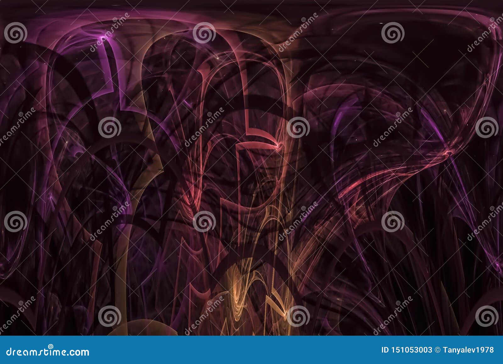 Abstract Fractal Shape Curve Surreal Wave Texture Creative Energy ...