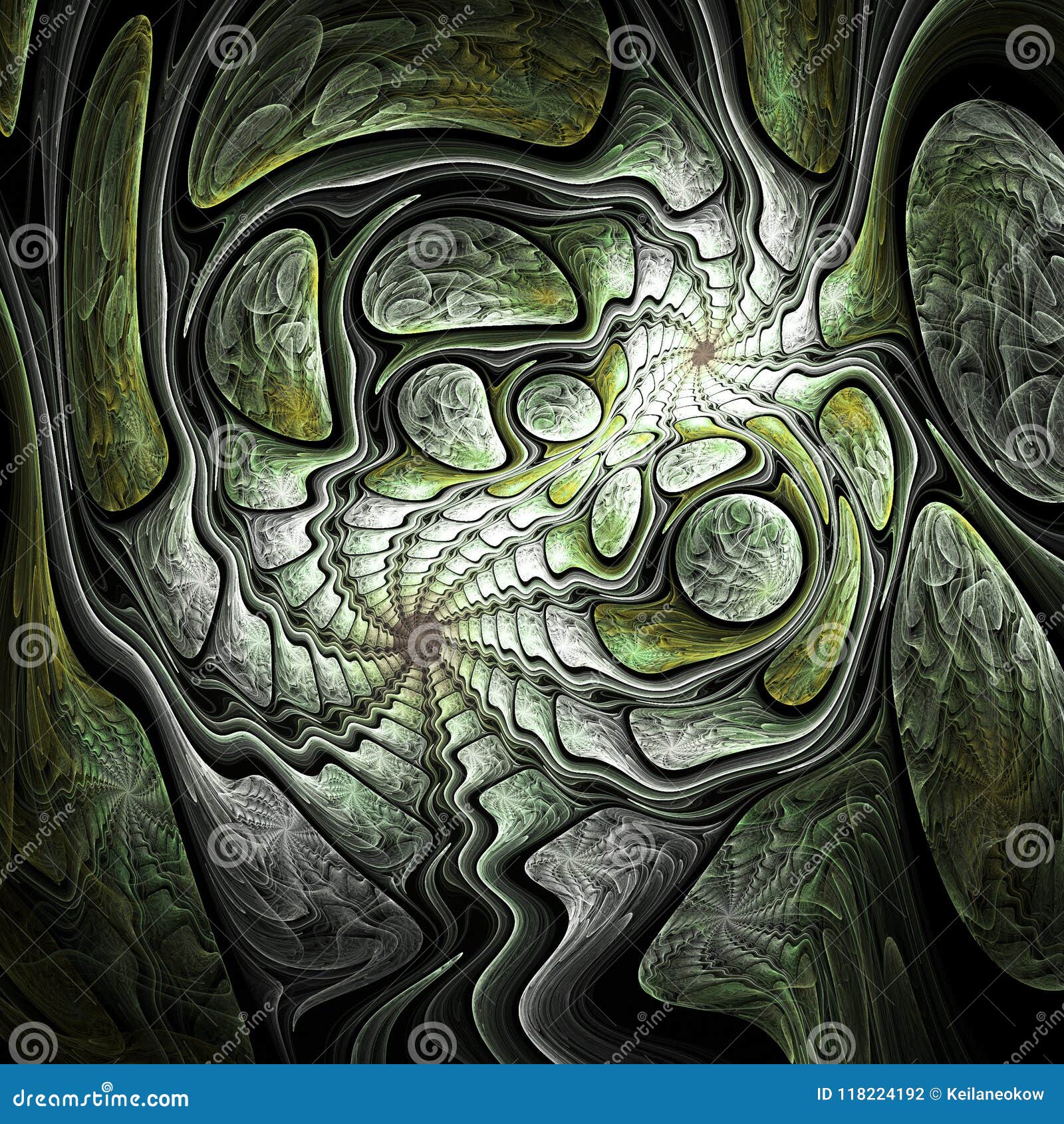 Abstract Fractal Spider Web Stock Illustration - Illustration of design ...