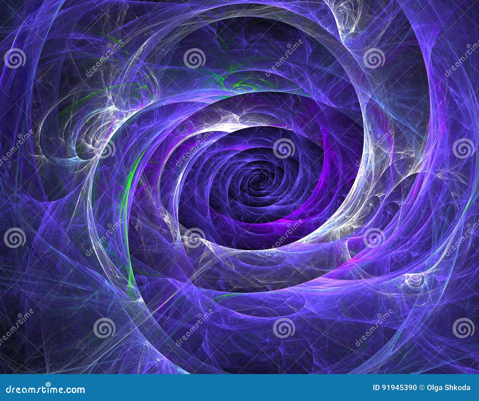 Abstract Fractal Spiral Pattern Stock Illustration - Illustration of ...