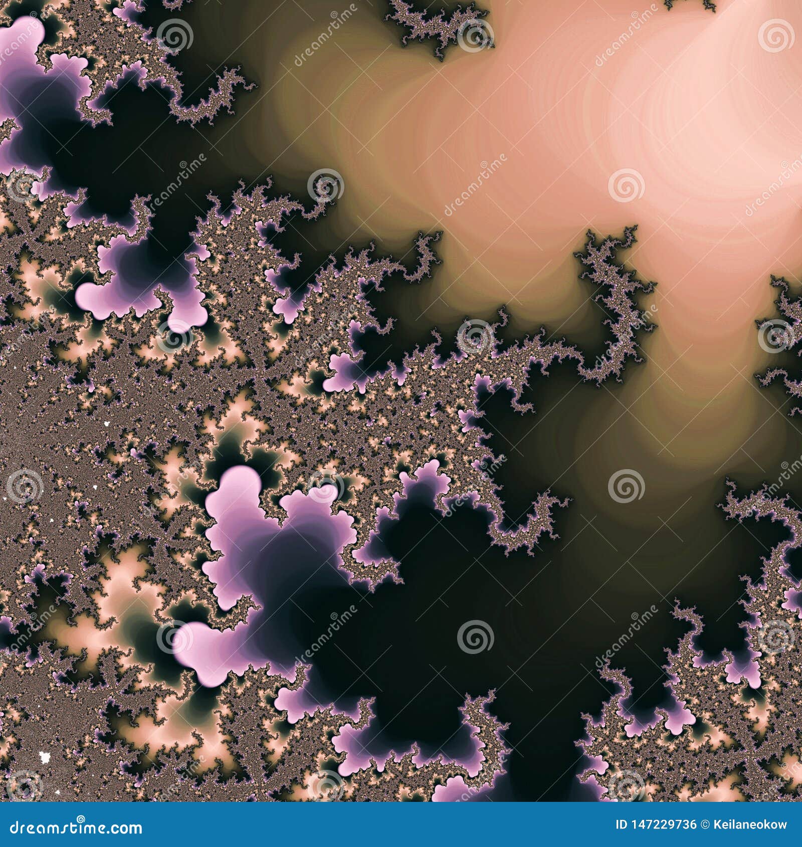 Abstract fractal spirals stock illustration. Illustration of future ...