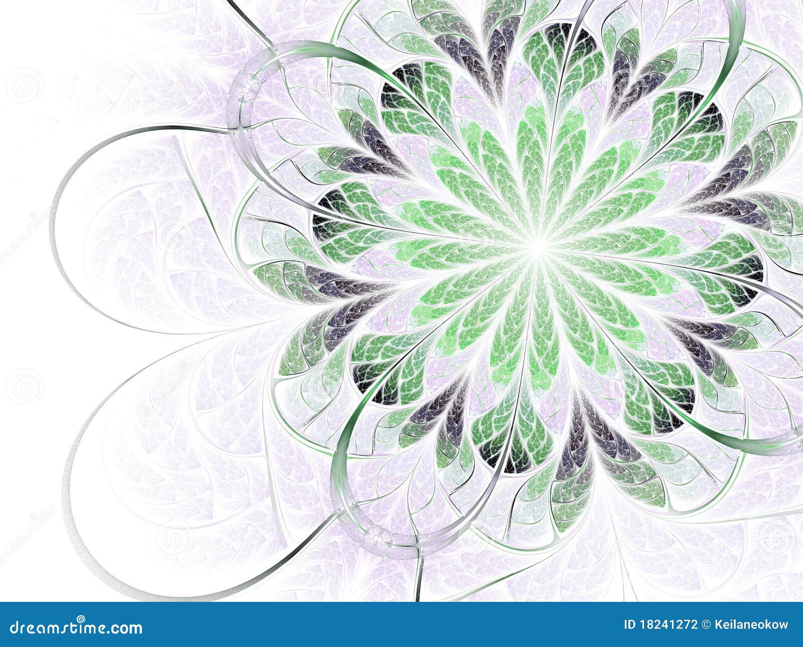 Abstract Fractal Spring Blossom Stock Illustration - Illustration of ...