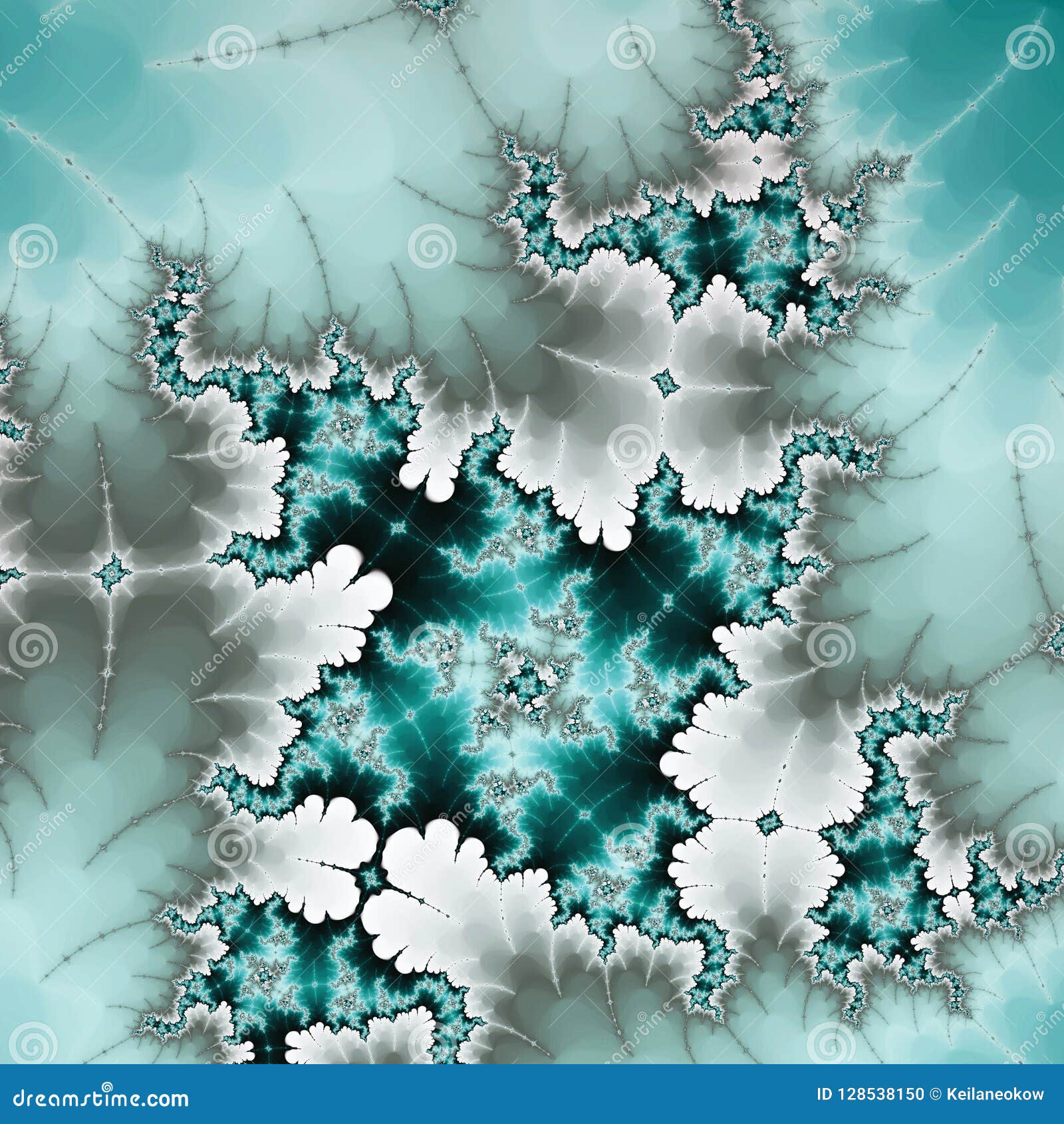 Abstract fractal swirls stock illustration. Illustration of ethereal ...