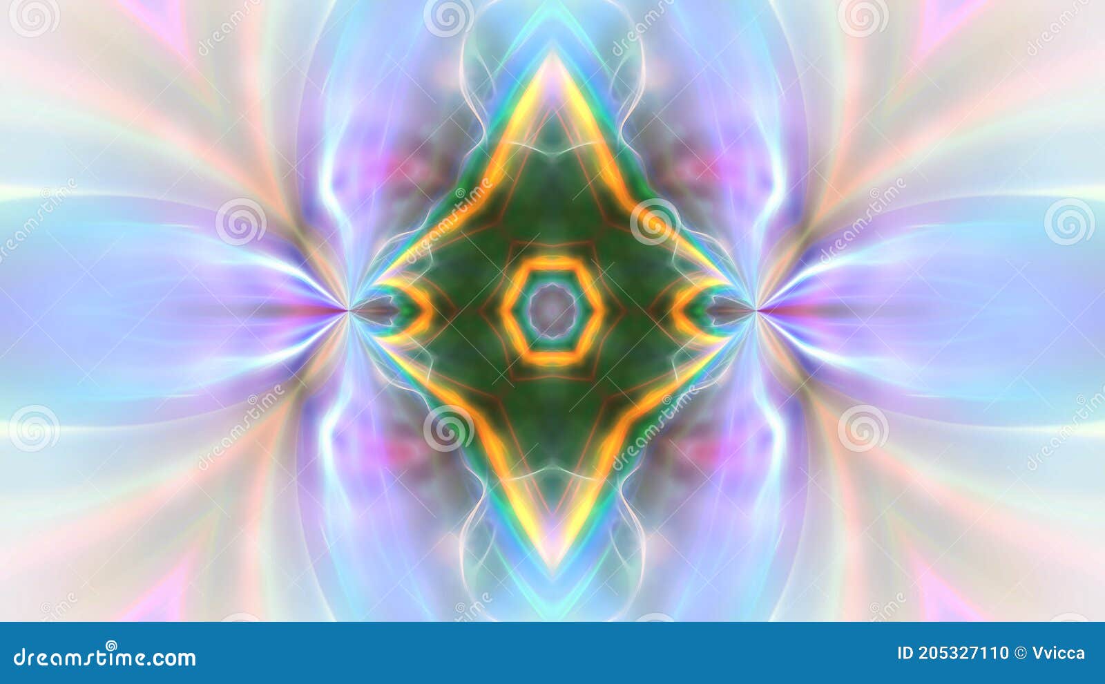 Abstract Fractal Symmetrical Background Stock Illustration ...