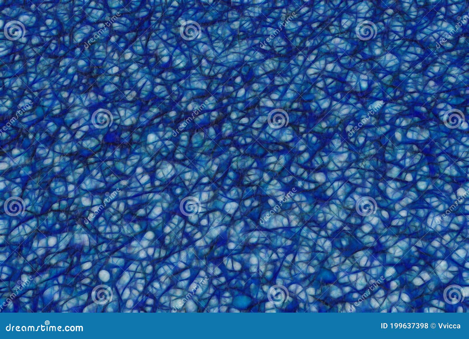 Abstract Fractal Textured Blue Background Stock Illustration ...