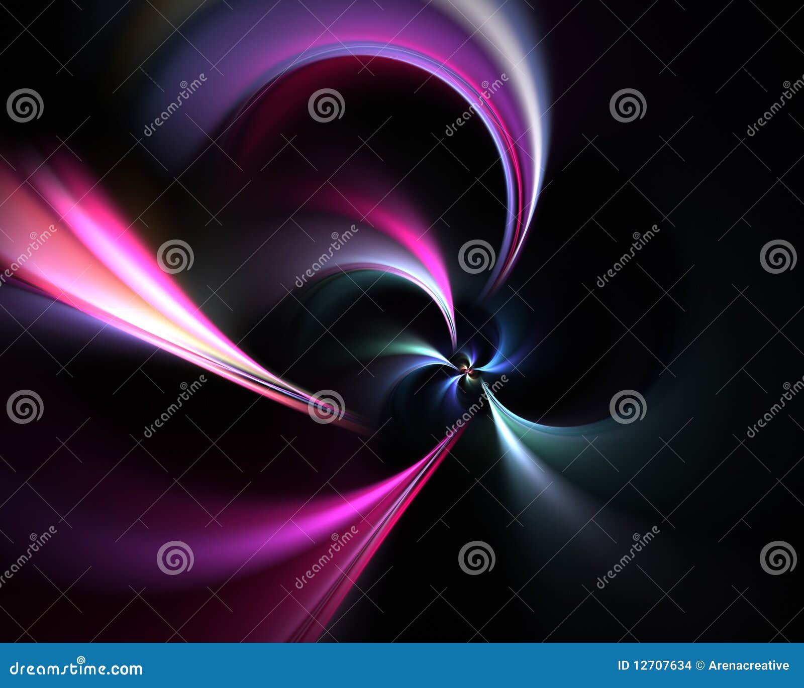 Abstract Fractal Vortex stock illustration. Illustration of fancy ...