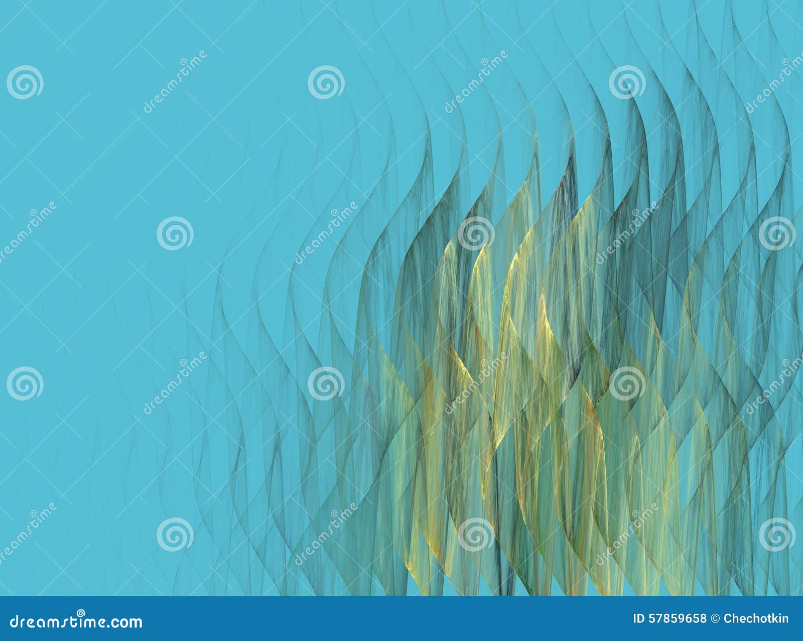Abstract Fractal Wave Pattern Stock Illustration - Illustration of ...
