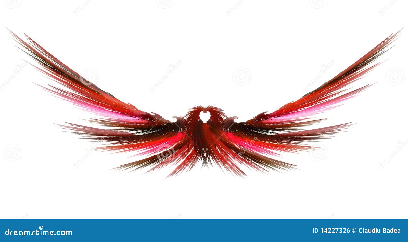 Abstract Fractal Wings stock illustration. Illustration of design ...