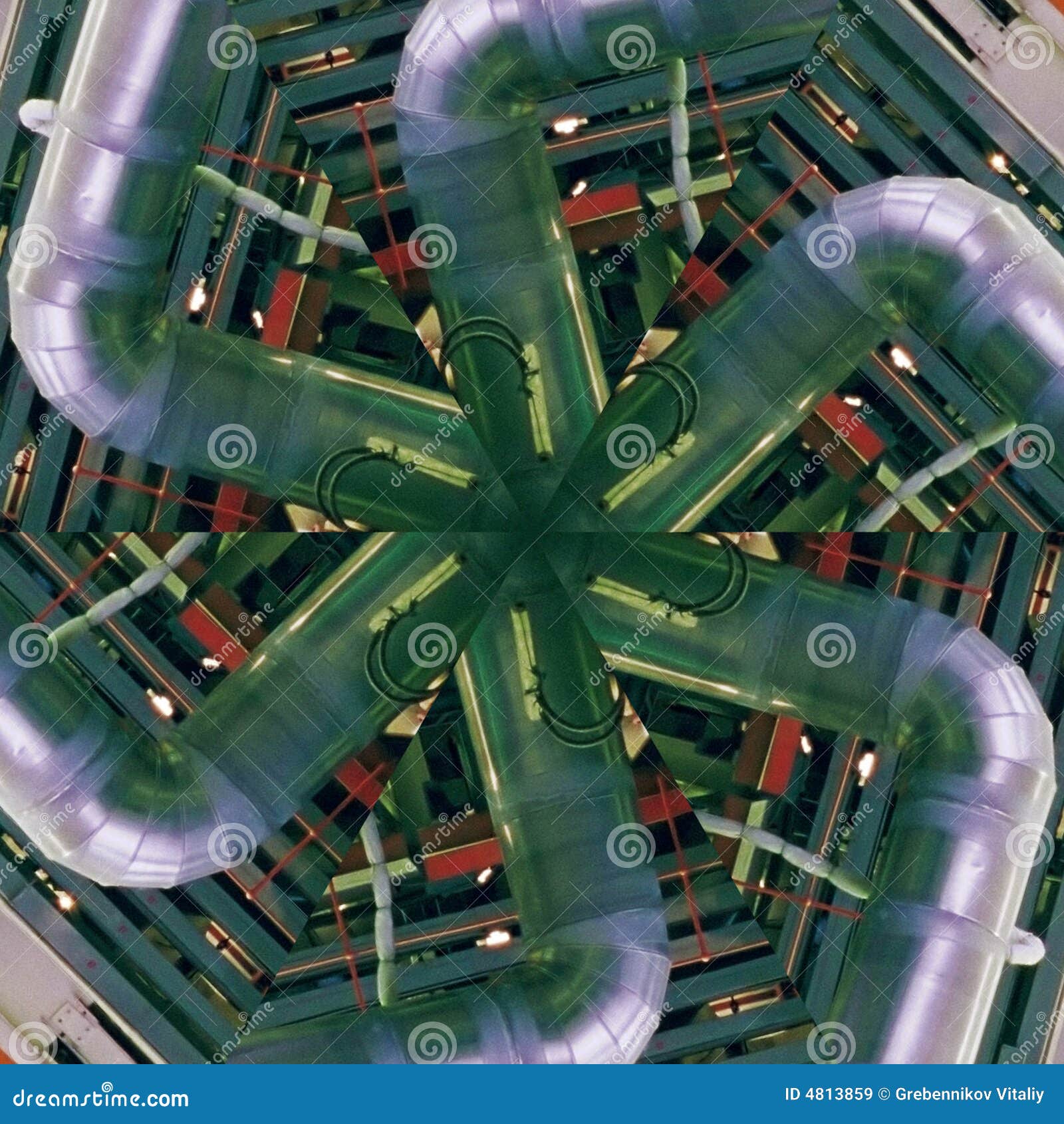 Abstract Fragment of the Industrial Equipment. Stock Illustration ...