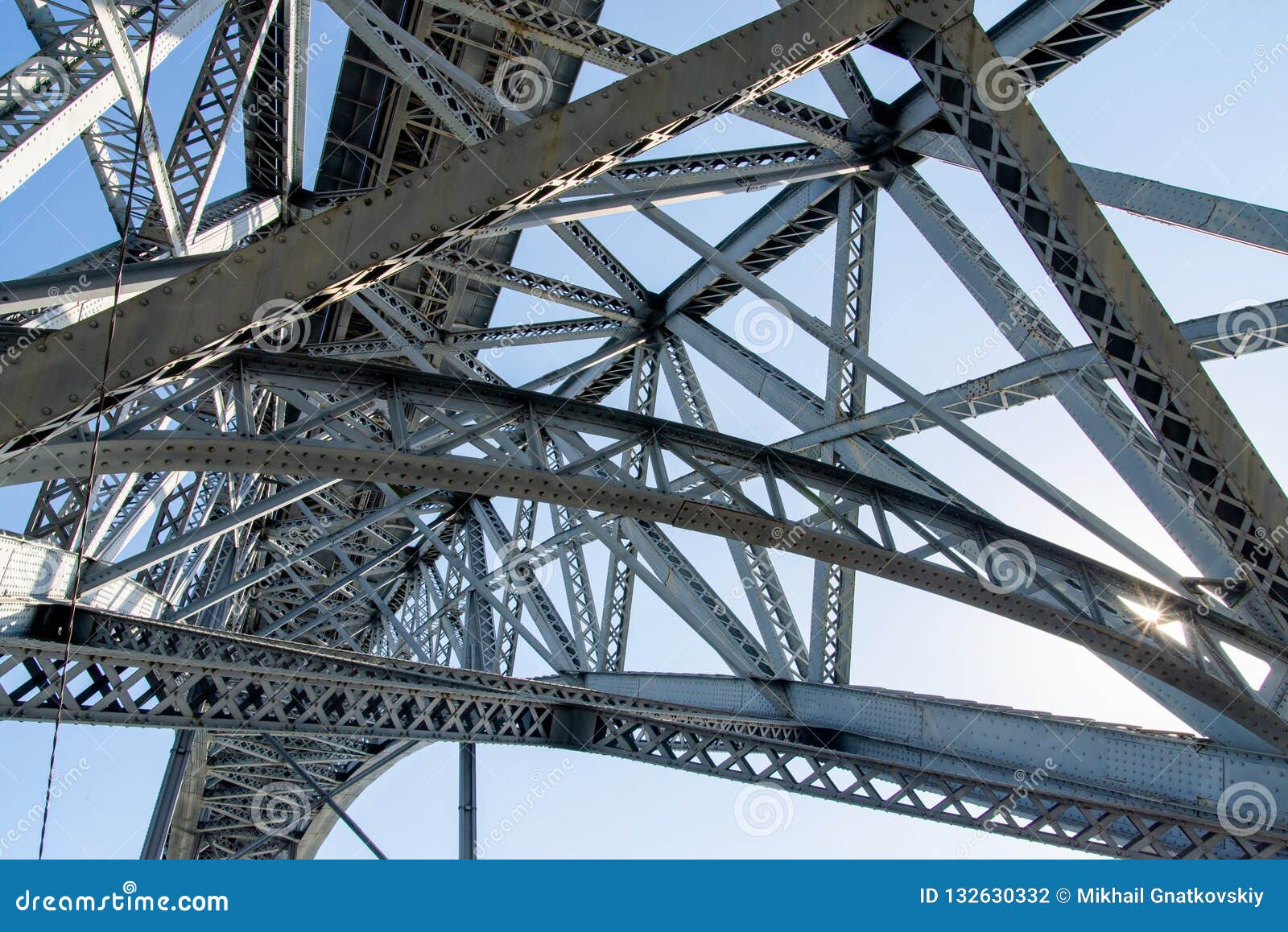 Abstract Fragment of Modern Bridge Frame Closeup Stock Photo - Image of ...