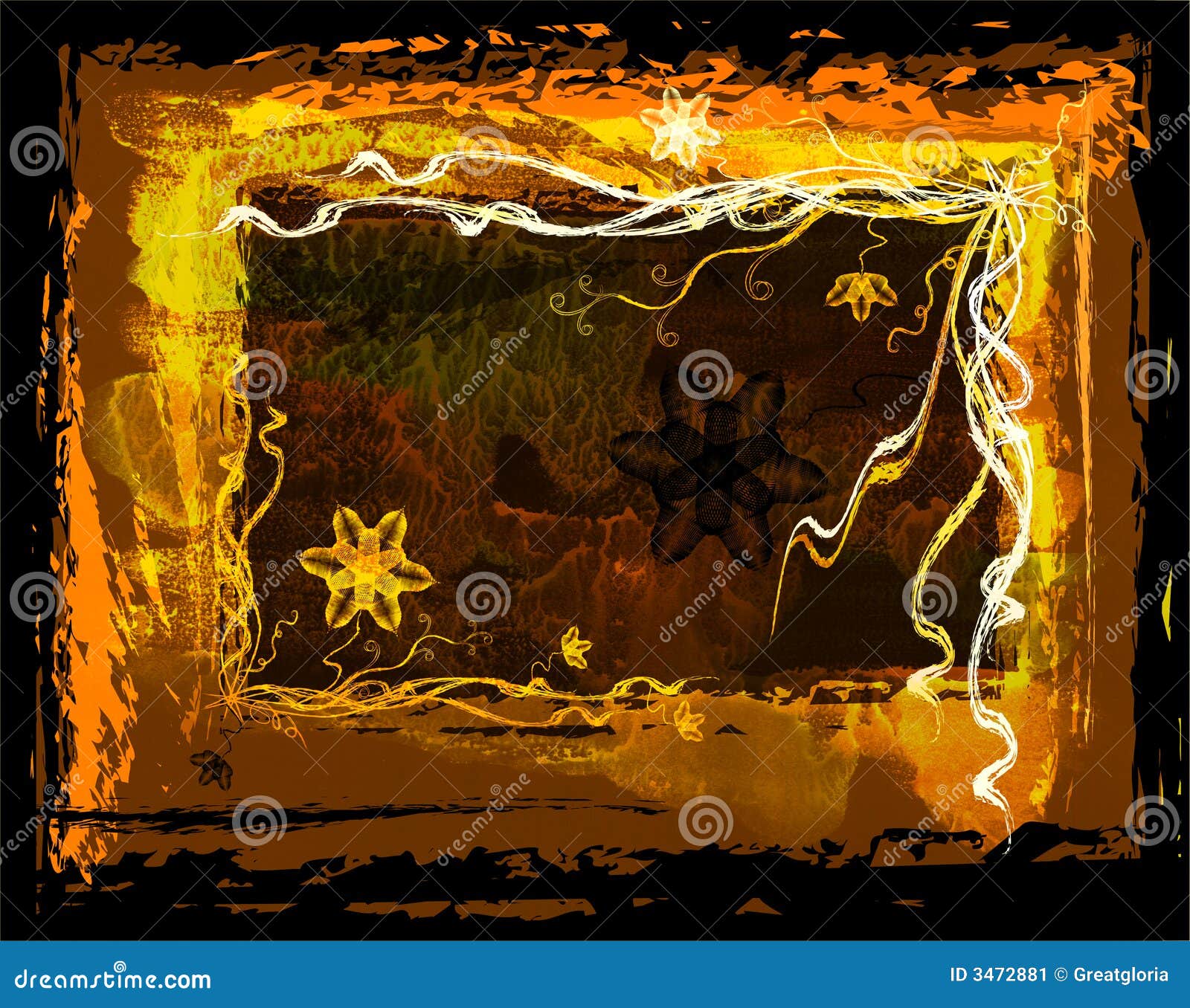 Abstract frame stock illustration. Illustration of nature - 3472881