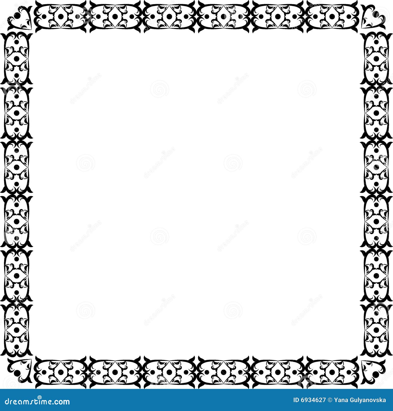 Abstract frame stock vector. Illustration of fashion, border - 6934627