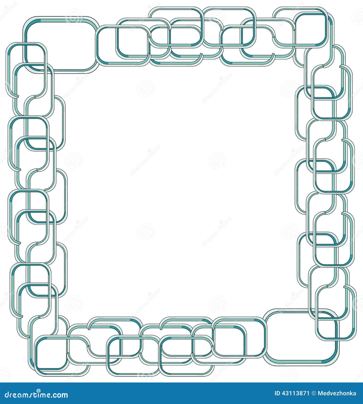 Abstract frame with chains stock illustration. Illustration of design ...