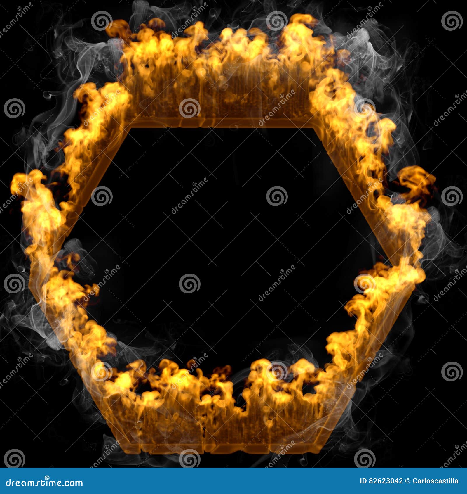 Fire Pentagon - Safety Diagram Stock Illustration | CartoonDealer.com ...