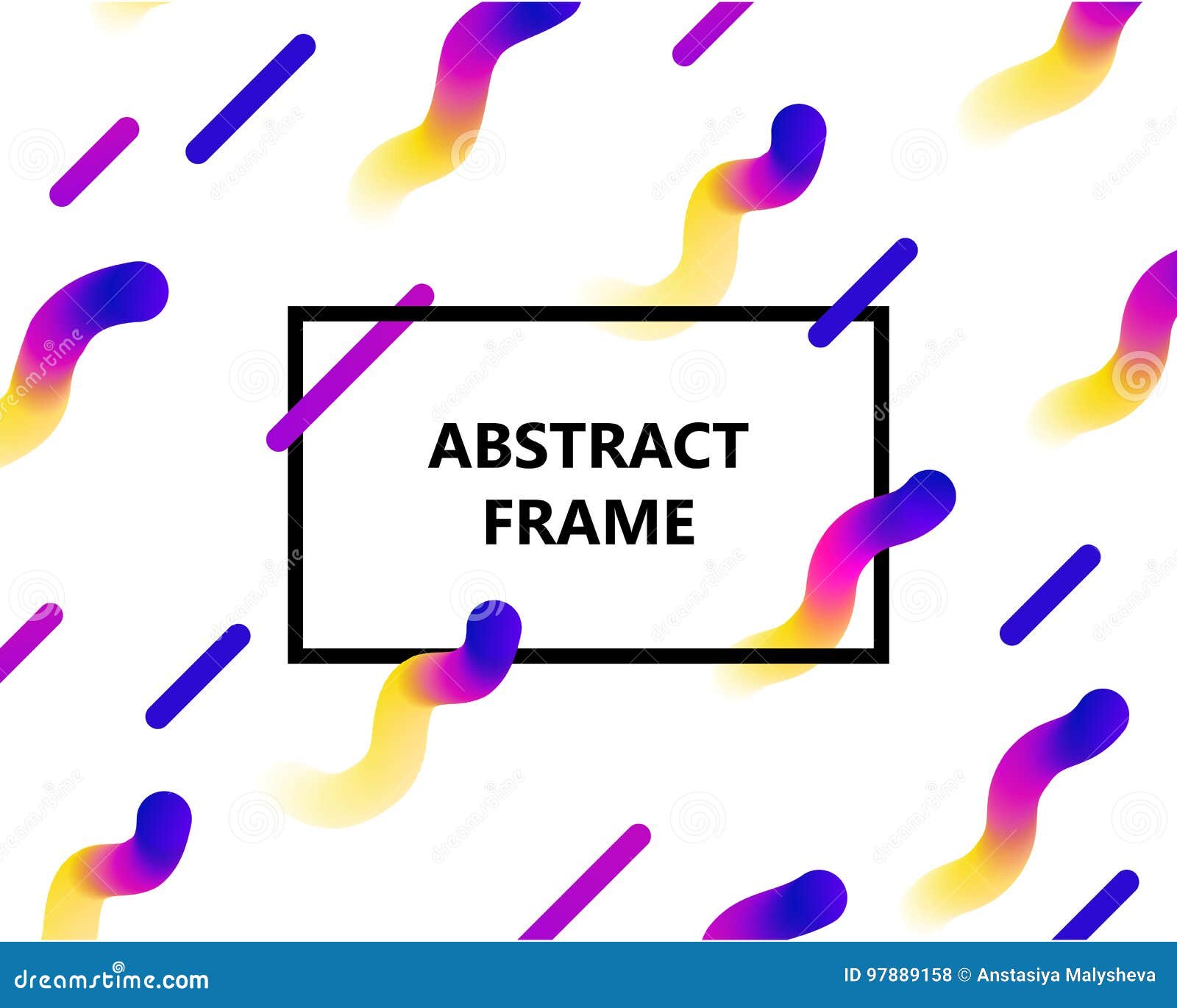 Abstract Frame Gradient Copy Stock Vector - Illustration of futuristic ...