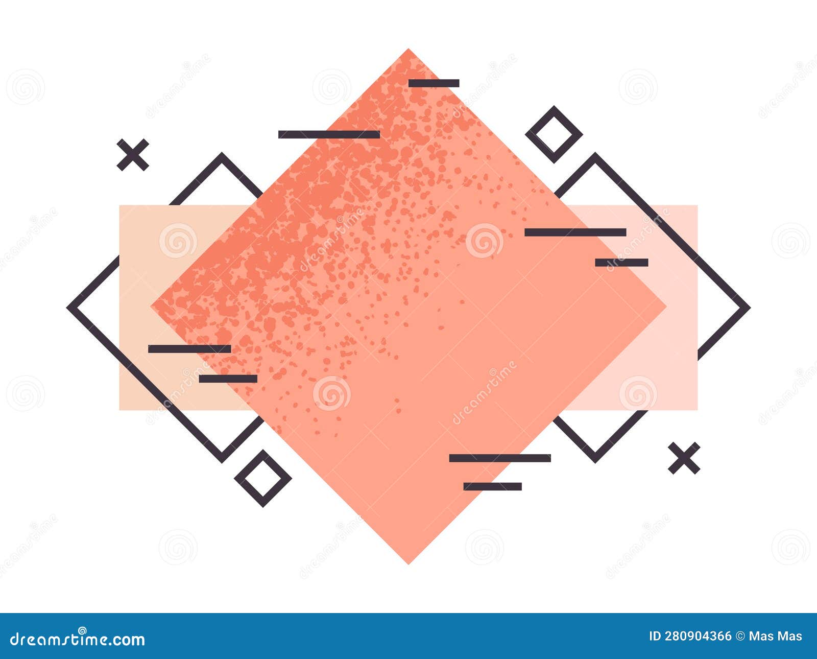 Abstract Frame. Hand Drawn Modern Design Text Frame, Doodle Dynamic ...