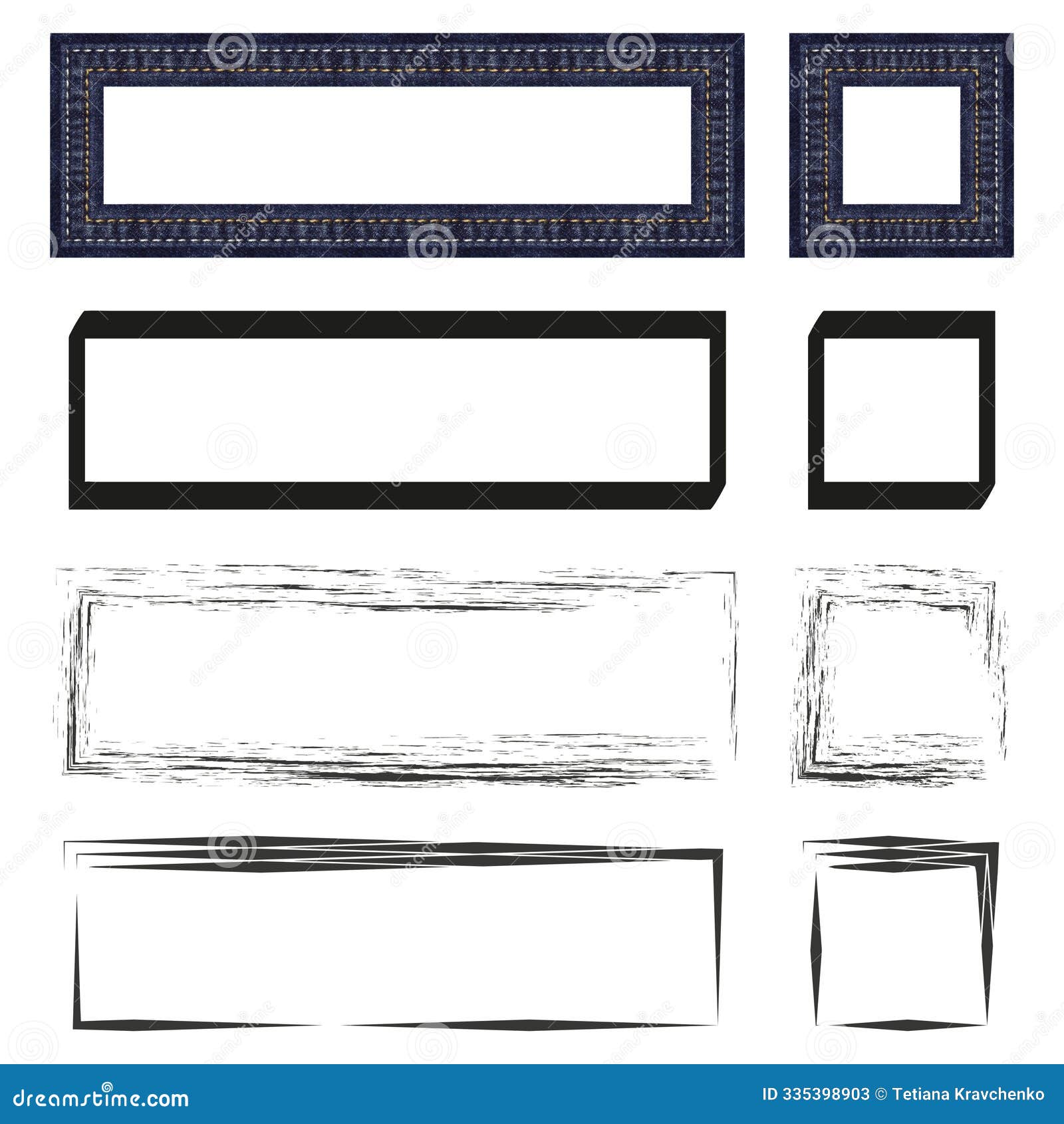 Geometric Rectangular Loop. Abstract Background. Cartoon Vector ...