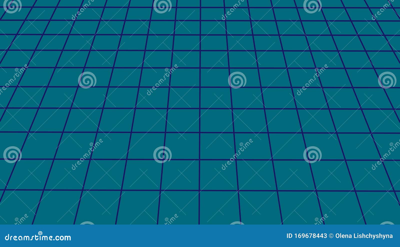 Abstract Frame Landscape. Vector Perspective Grid. 3d Mesh Stock ...
