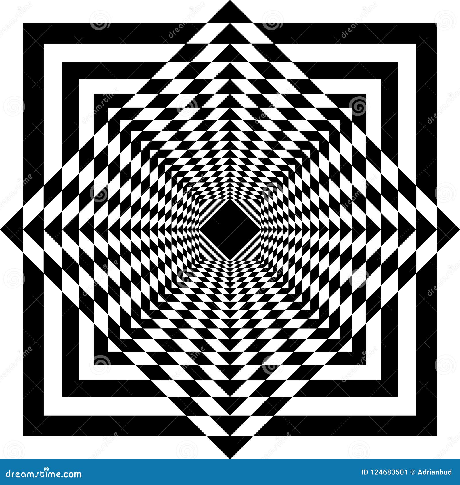 Abstract As A Pseudo 3D Pattern Stock Illustration | CartoonDealer.com ...