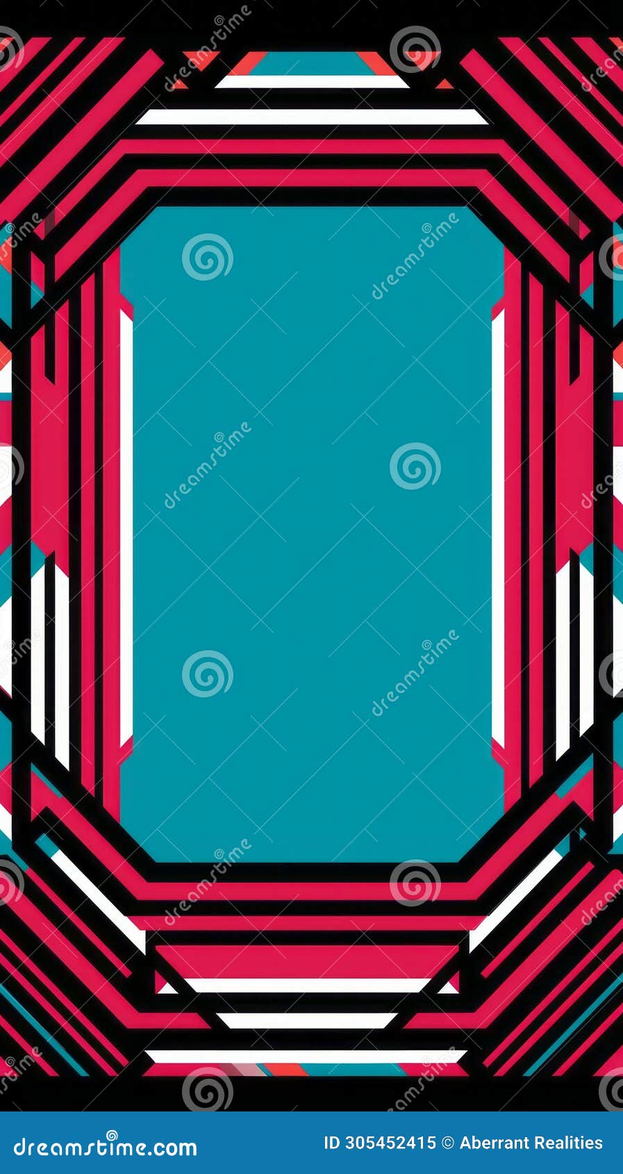 An Abstract Frame with a Red Blue and Pink Background Stock ...