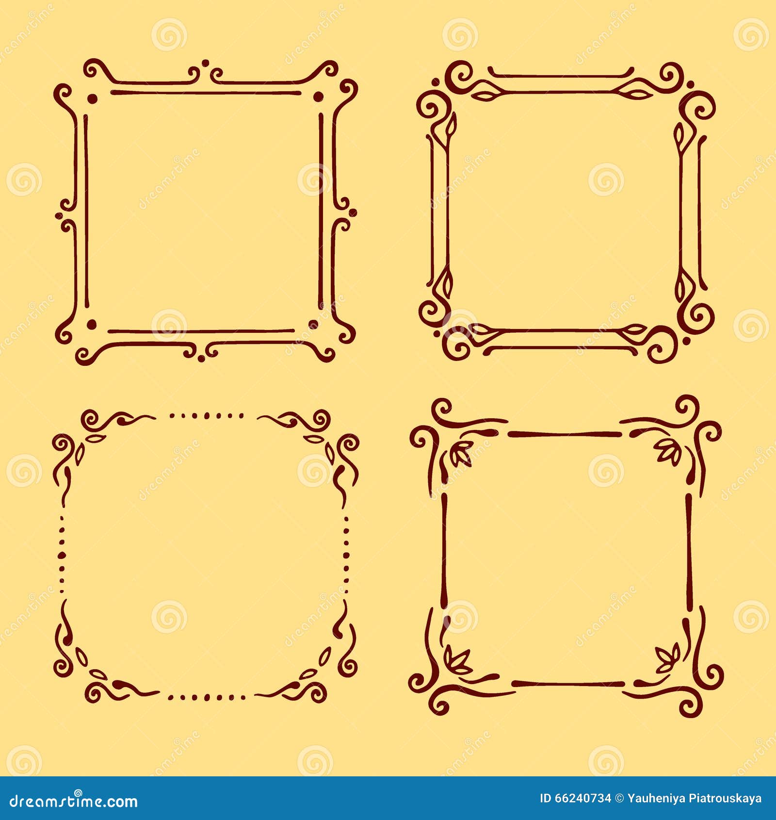 Abstract frame set stock vector. Illustration of frame - 66240734