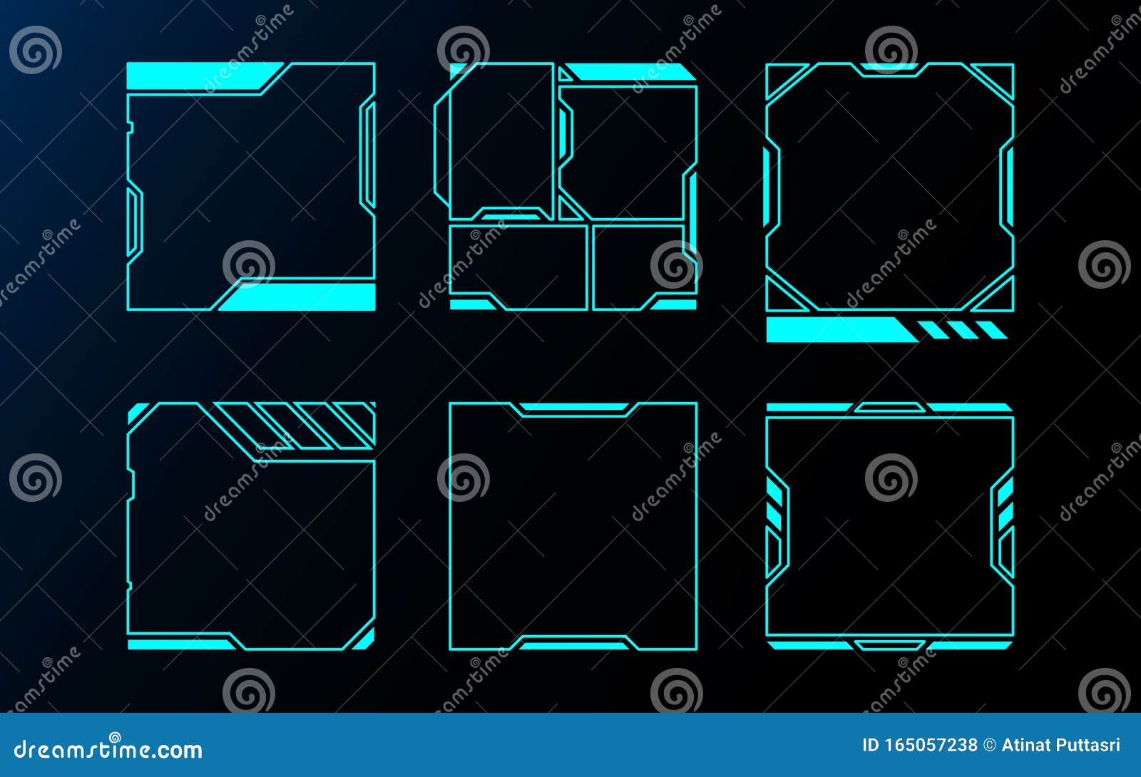 Abstract Frame Set Technology Future Interface Hud Stock Vector ... Abstract Frame Set Technology Future Interface Hud Stock Vector ...