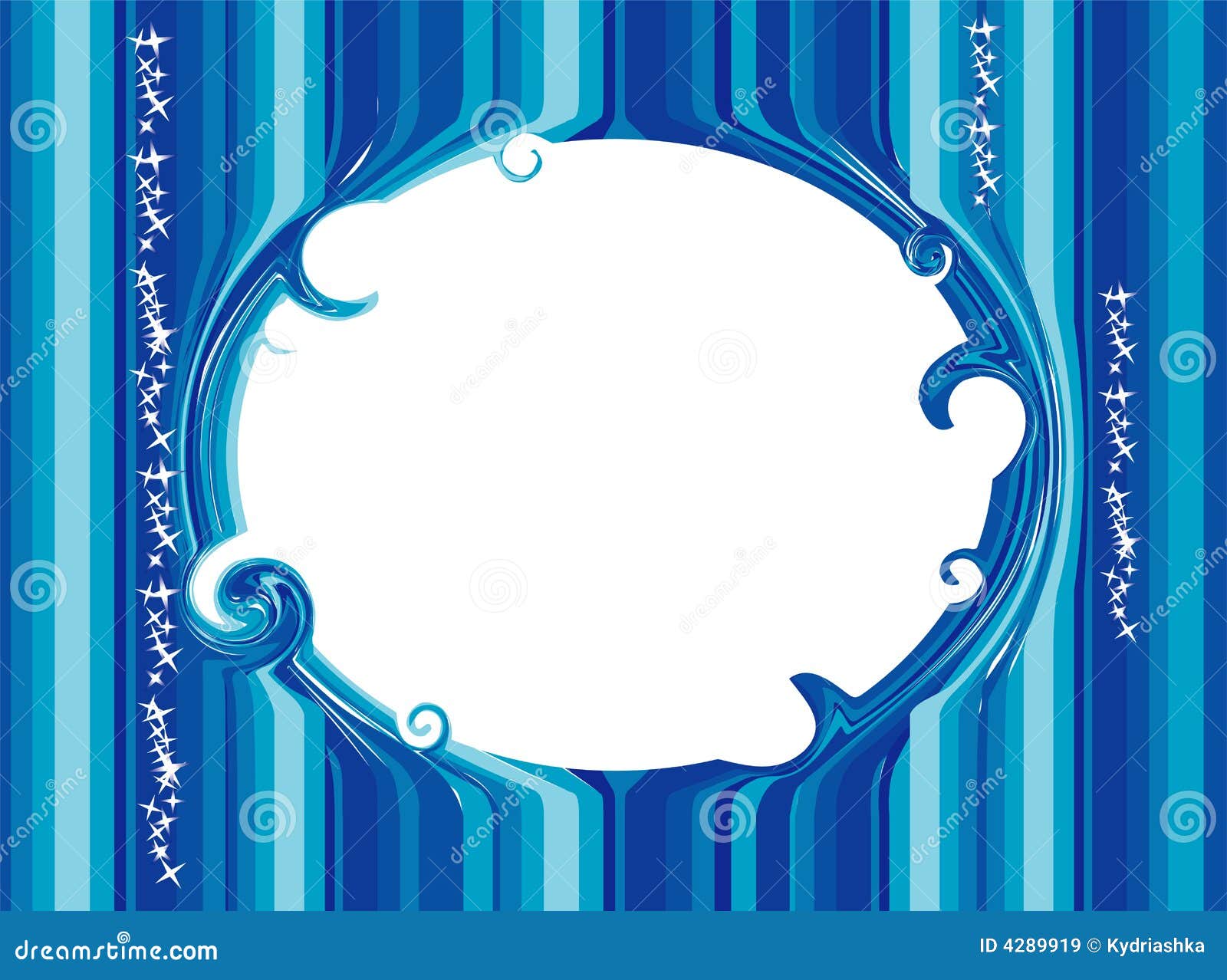 Abstract frame, wave stock vector. Illustration of ornate - 4289919