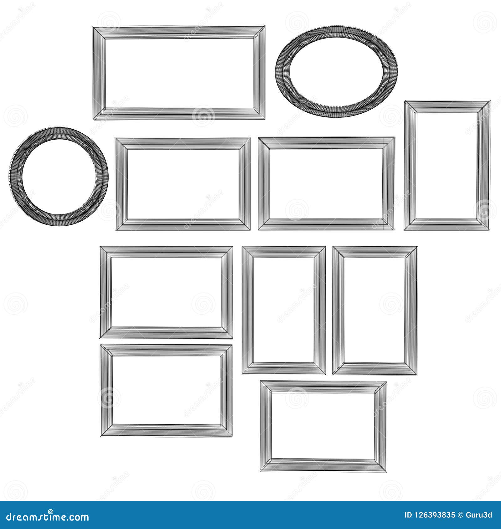 Abstract Frames. Conceptual Design Stock Illustration - Illustration of ...