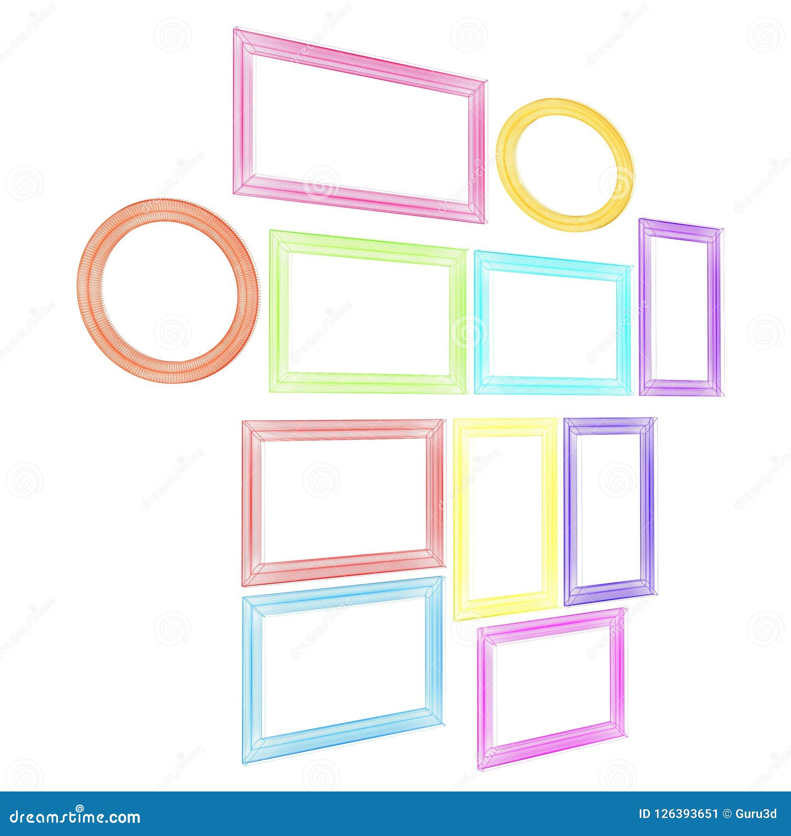 Abstract Frames. Conceptual Design Stock Illustration - Illustration of ...