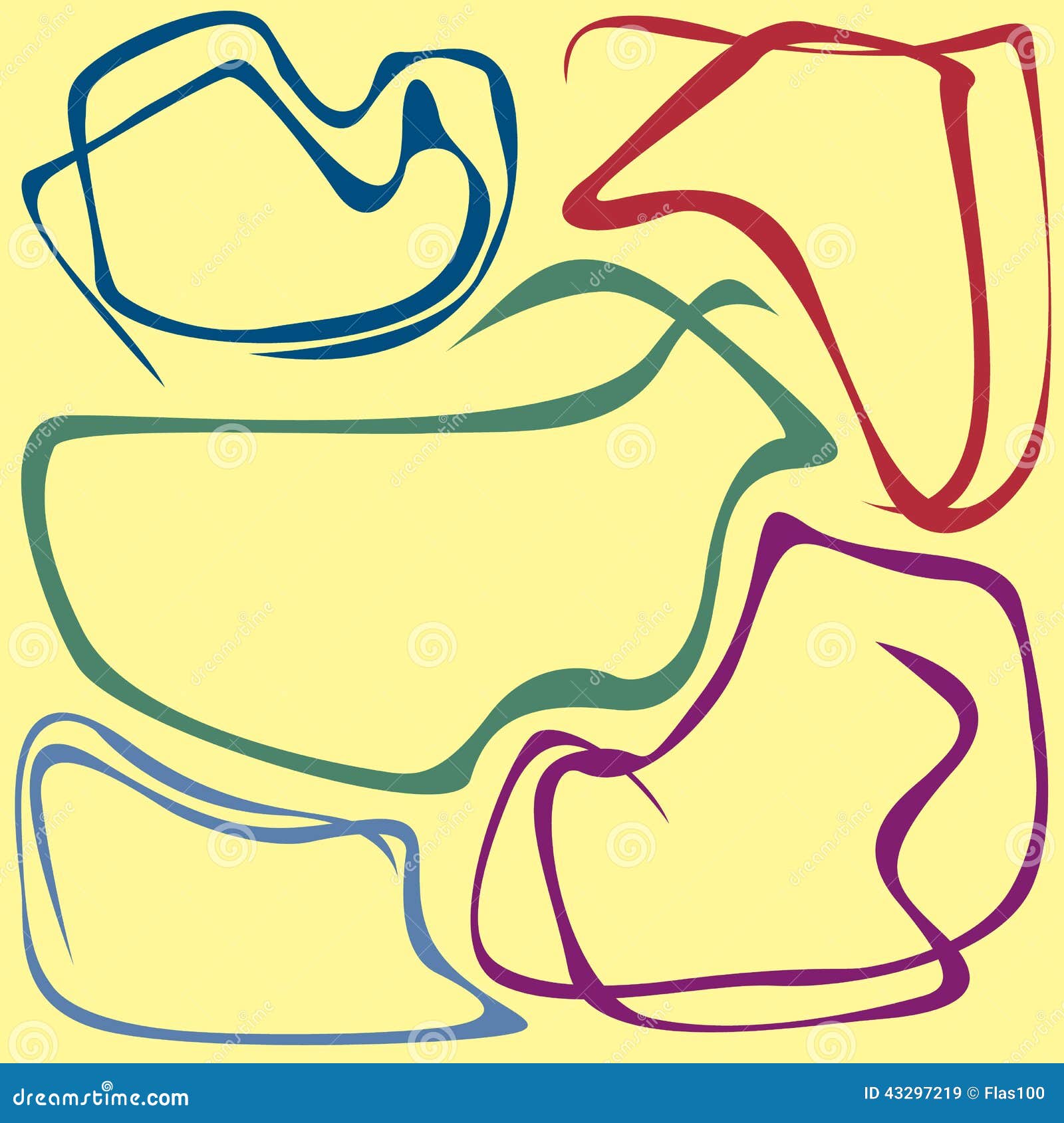 Abstract frames of curves. stock vector. Illustration of geometric ...