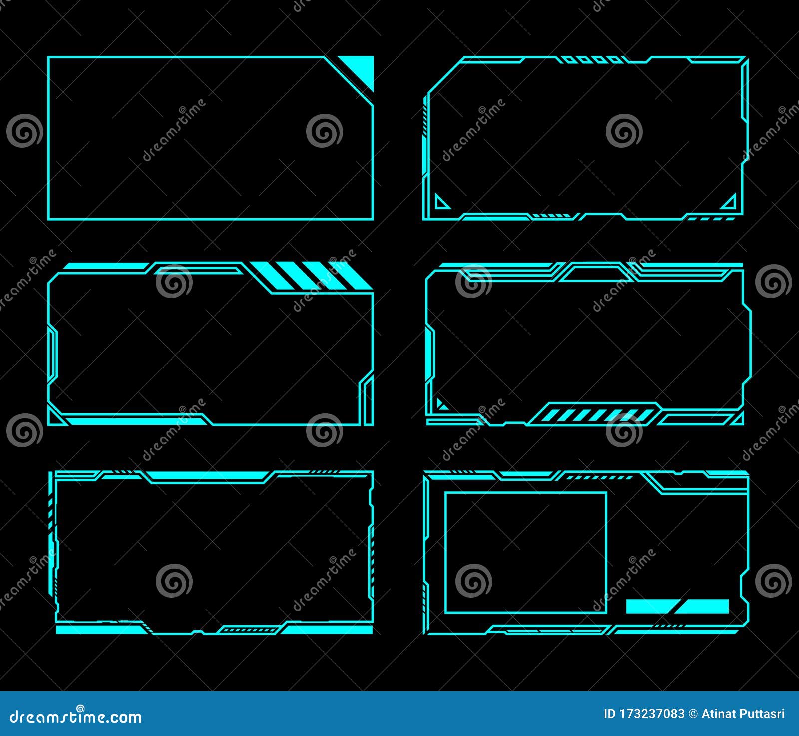 Abstract Frames Technology Futuristic Interface Hud Stock Vector ... Abstract Frames Technology Futuristic Interface Hud Stock Vector ...